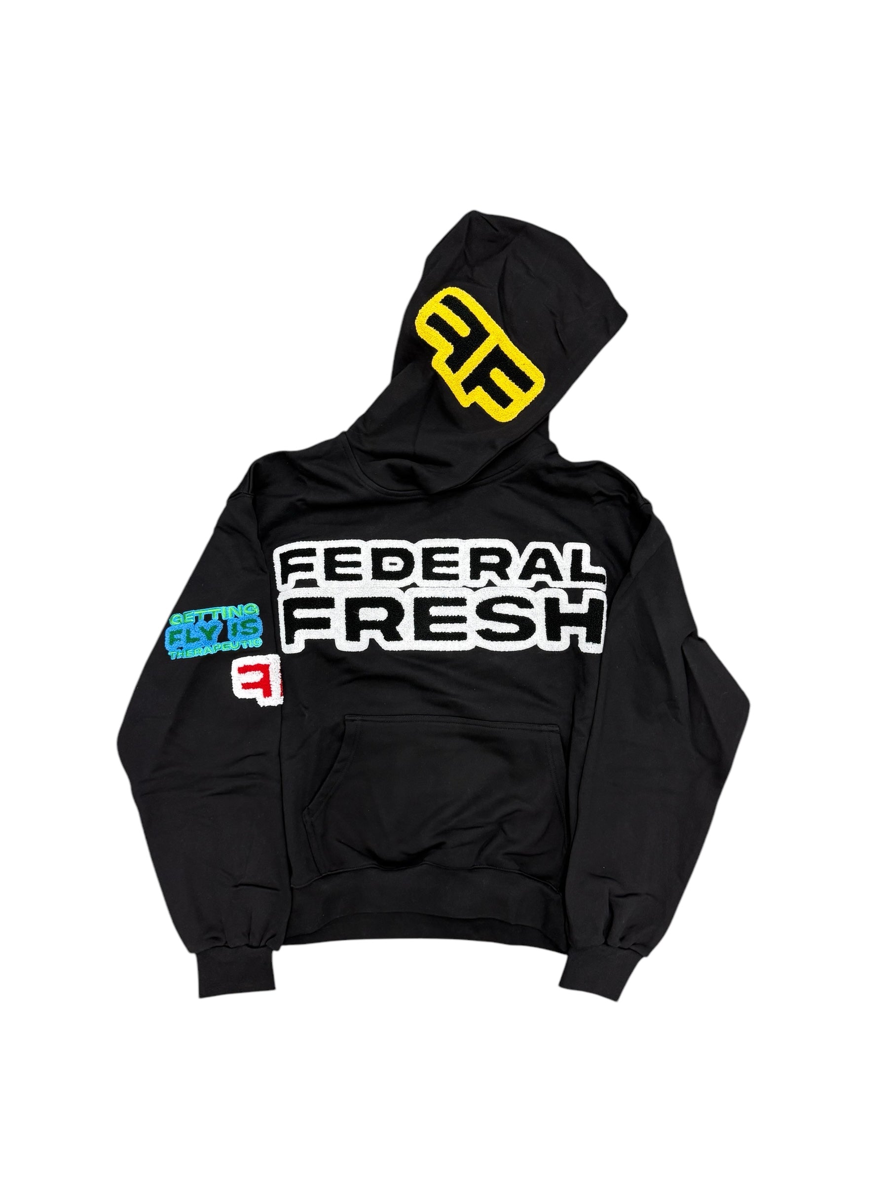 Black Federal Fresh Patch Hoodie